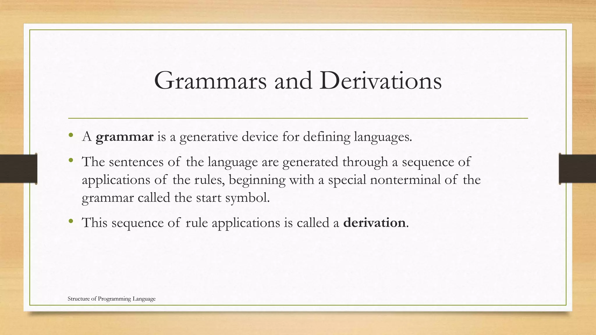 6. describing syntax and semantics | PPTX