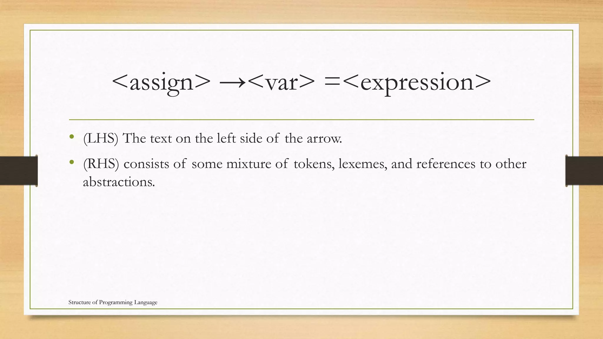 6. describing syntax and semantics | PPTX