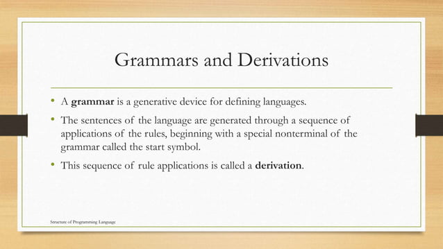 6. describing syntax and semantics | PPTX