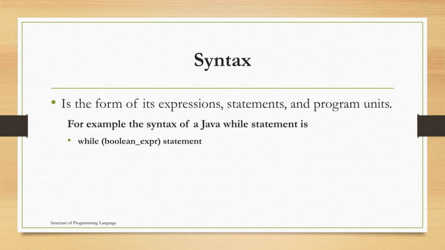 6. describing syntax and semantics | PPTX