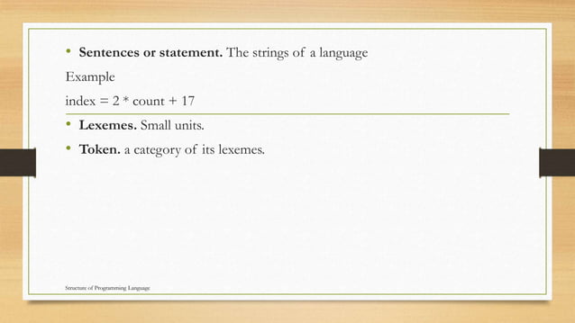 6. describing syntax and semantics | PPTX