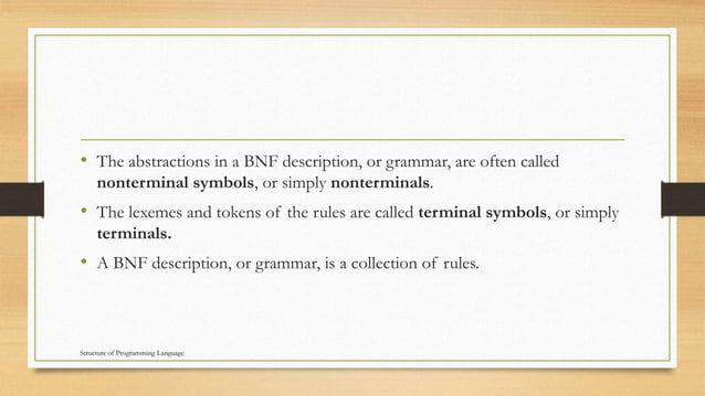 6. describing syntax and semantics | PPTX