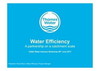 Rosie Rand Thames Water | PDF