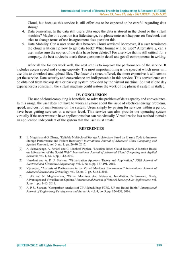 The Utilization of Cloud Computing as Virtual Machine | PDF