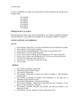 6. clases de nubes | DOC