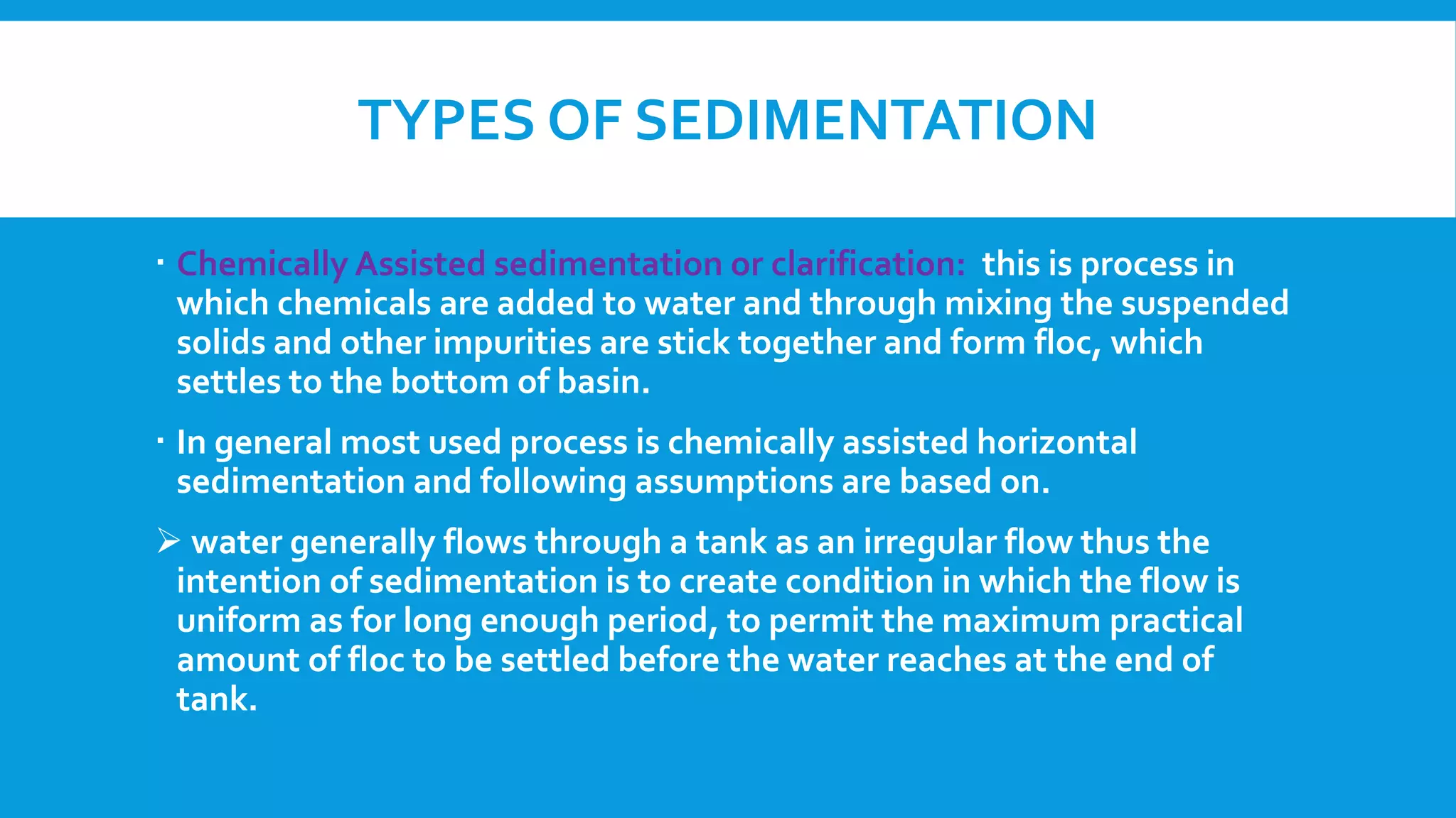sedimentation and its types | PPTX