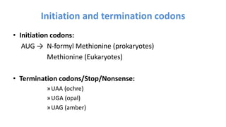 Genetic code - with YouTube video | PPTX | Genetics | Science