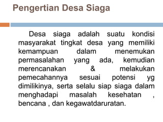 Desa Siaga | PPTX
