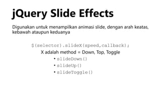 Pemrograman Web 6 - jQuery | PPT