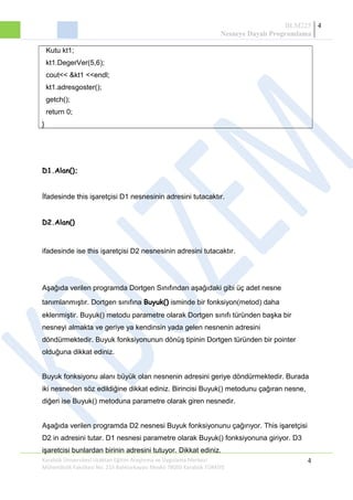 6. this işaretçisi ve arkadaşlık | DOC