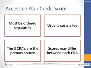 6.01 credit reports and_scores_ppt | PPTX