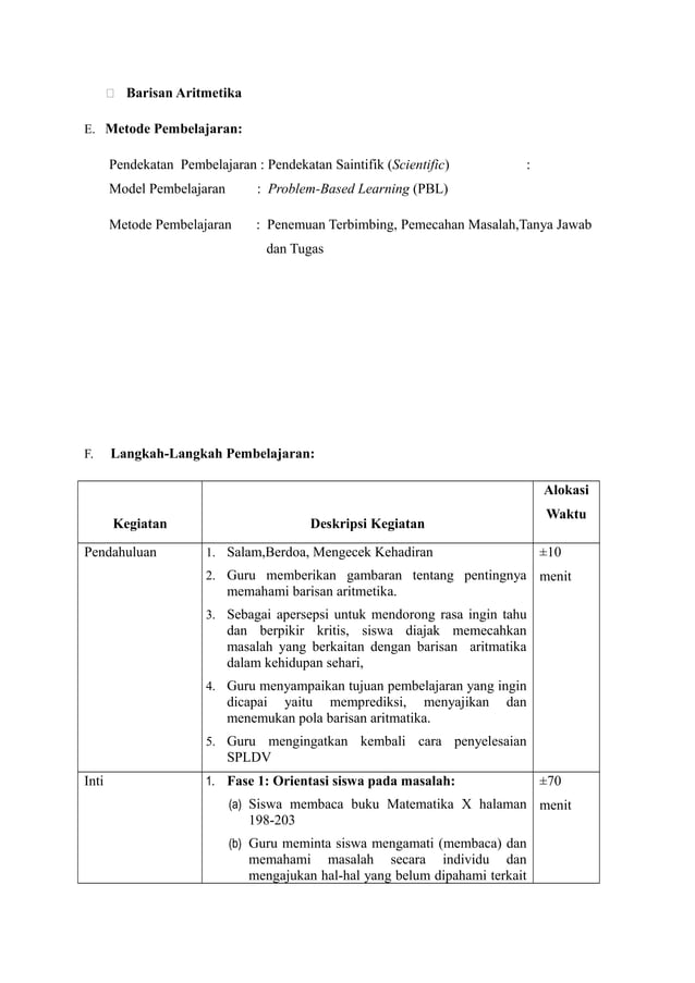 6. barisan aritmetika | RTF