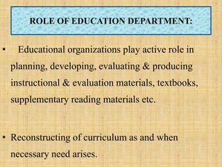 role of students in curriculum | PPTX