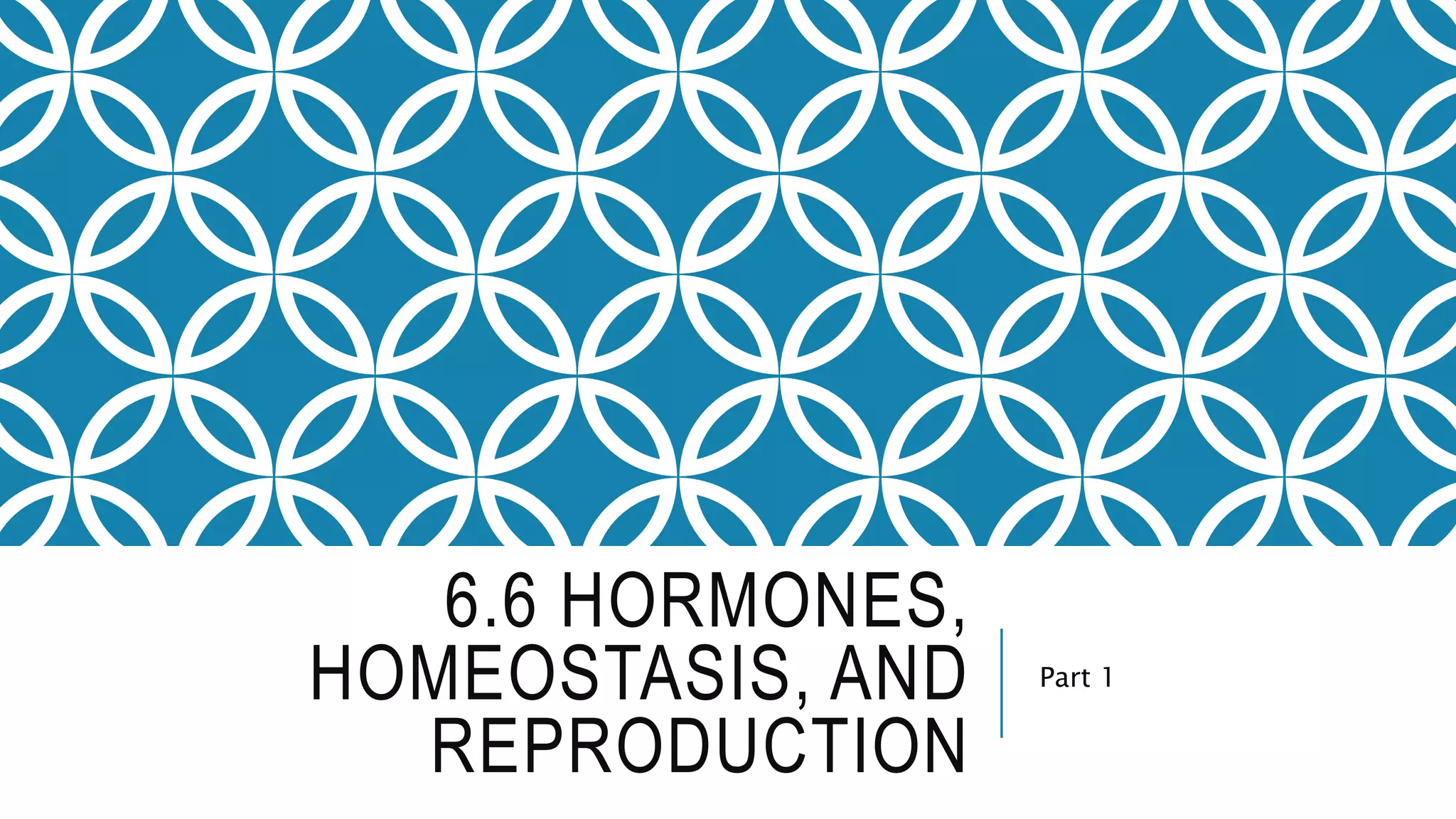 6.6 hormones, homeostasis, and reproduction | PPTX