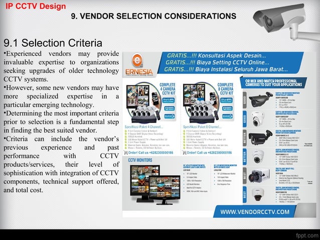 6.0 IP CCTV video integration | PPT