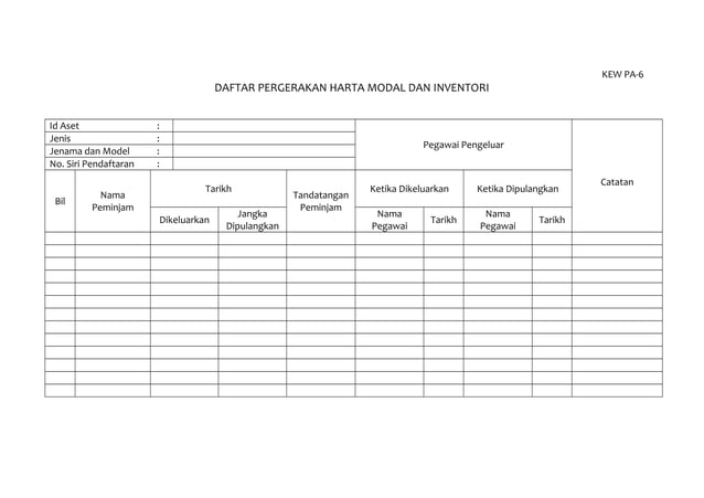 6.kew.pa 6 (daftar pergerakan harta modal) | DOC