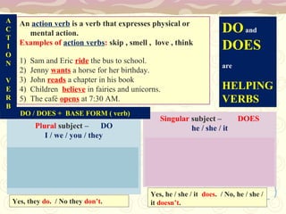 Action Verbs ( Present) | PPT