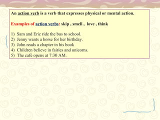 What Are The Mental Action Verbs