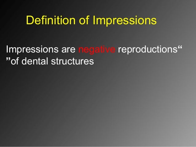 Impressions Meaning