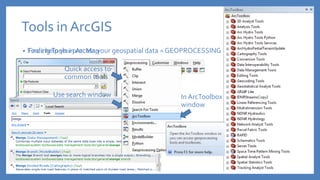 Introduction to Tools in ArcGIS | PPT