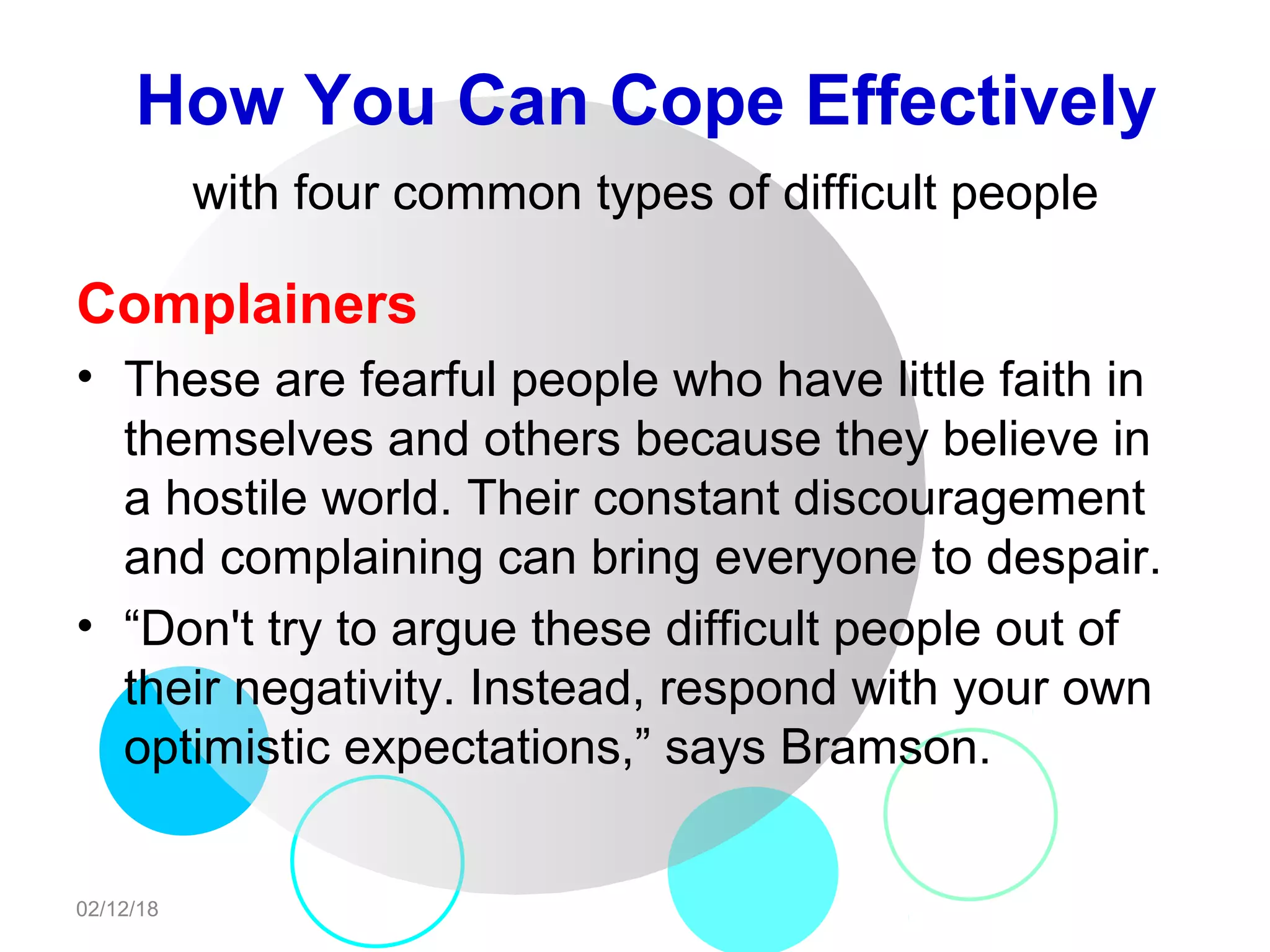 Dealing with Difficult People_Materi Training "The Power of LEADERSHIP ...
