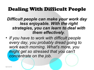 Dealing with Difficult People_Materi Training "The Power of LEADERSHIP ...