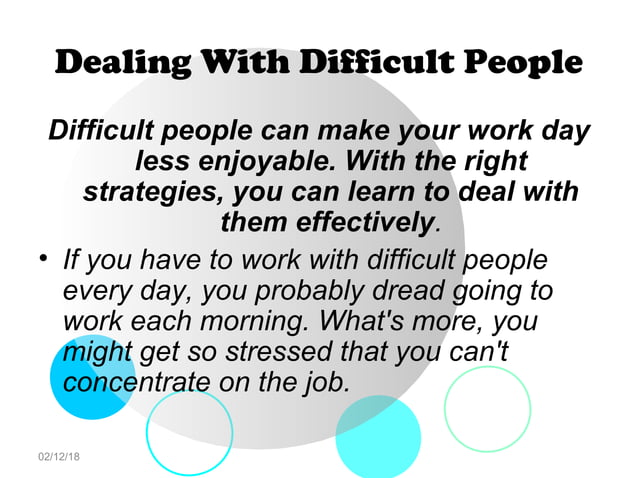 Dealing with Difficult People_Materi Training "The Power of LEADERSHIP ...