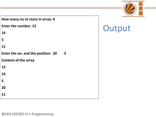 Arrays in C++ | PPT