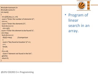 Arrays in C++ | PPT