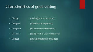 principles of effective writing | PPTX