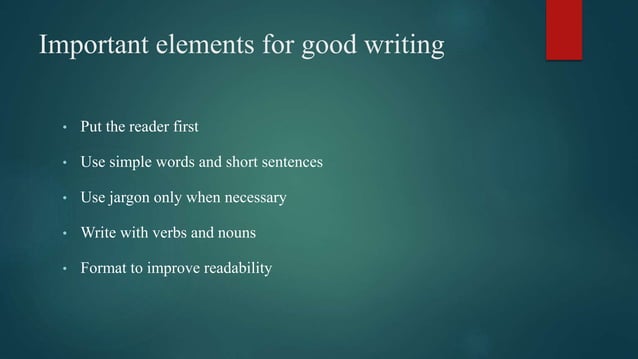 principles of effective writing | PPTX