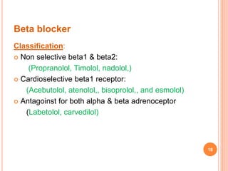 6.adrenergic blockers | PPTX