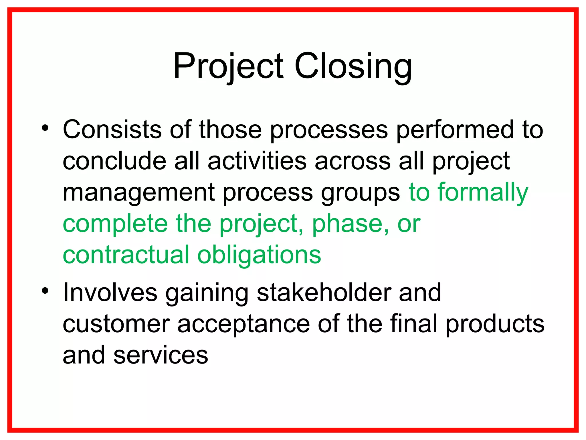 06. Project Management Process Groups | PPT
