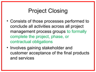 06. Project Management Process Groups | PPT