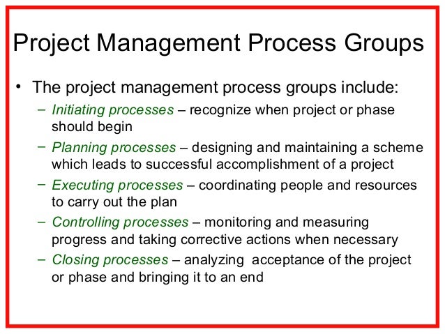06. Project Management Process Groups