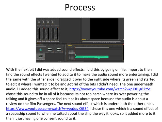 Production Reflection | PPTX | Digital Audio | Computer Software and Applications