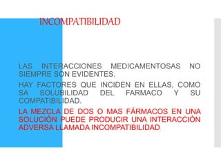 6.incompatibilidad soluciones generalidades de la terapia 2 ...