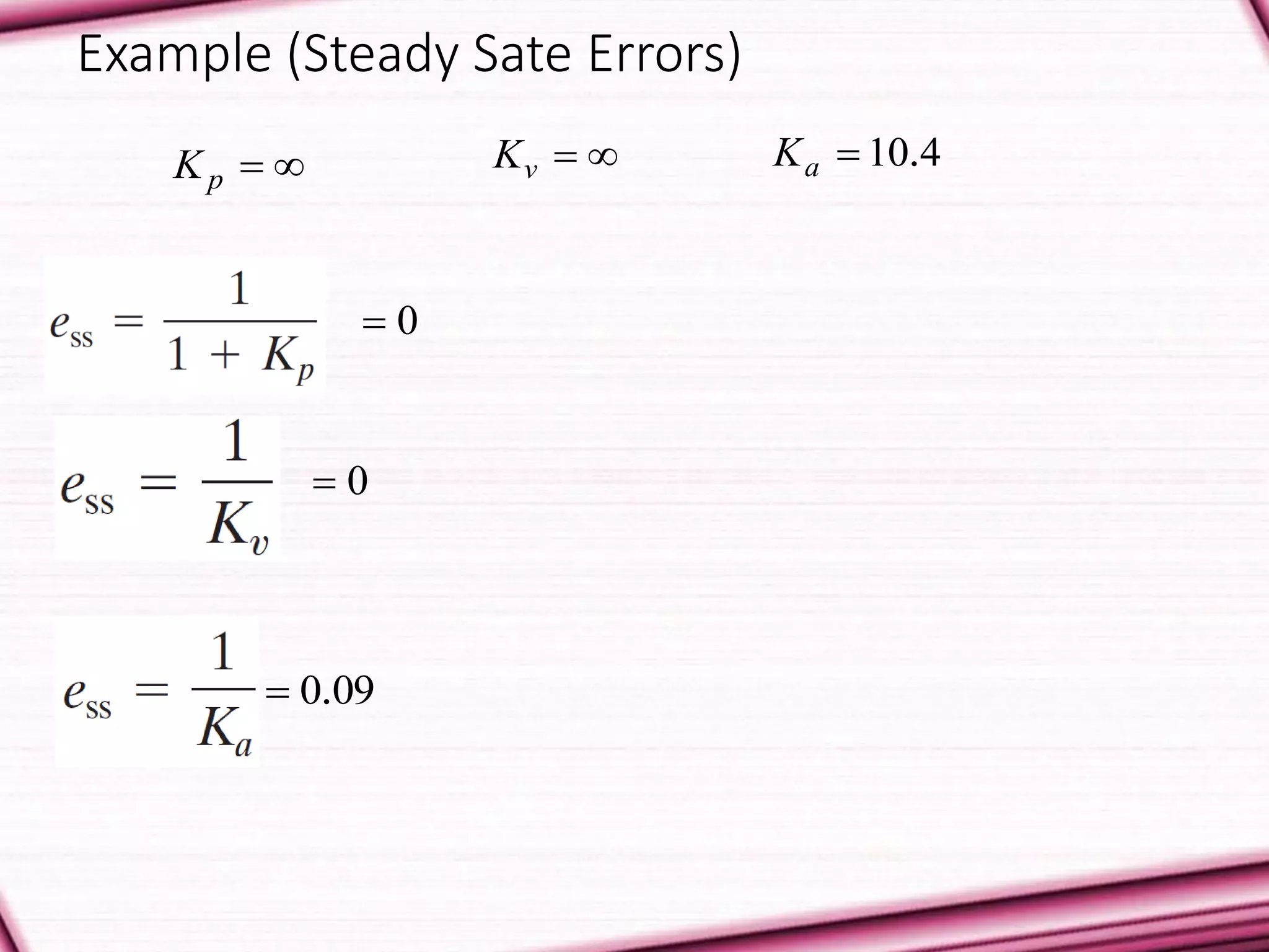 6. steady state error | PDF