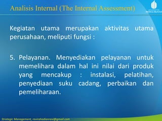 Resume Implementasi internal environment analysis from value chain ...