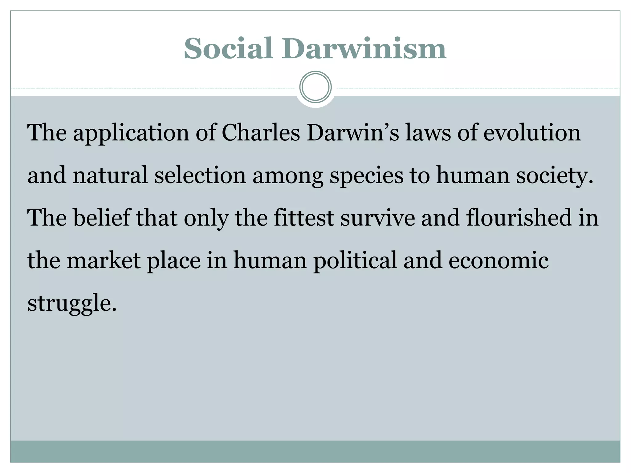 Social Darwinism | PPTX