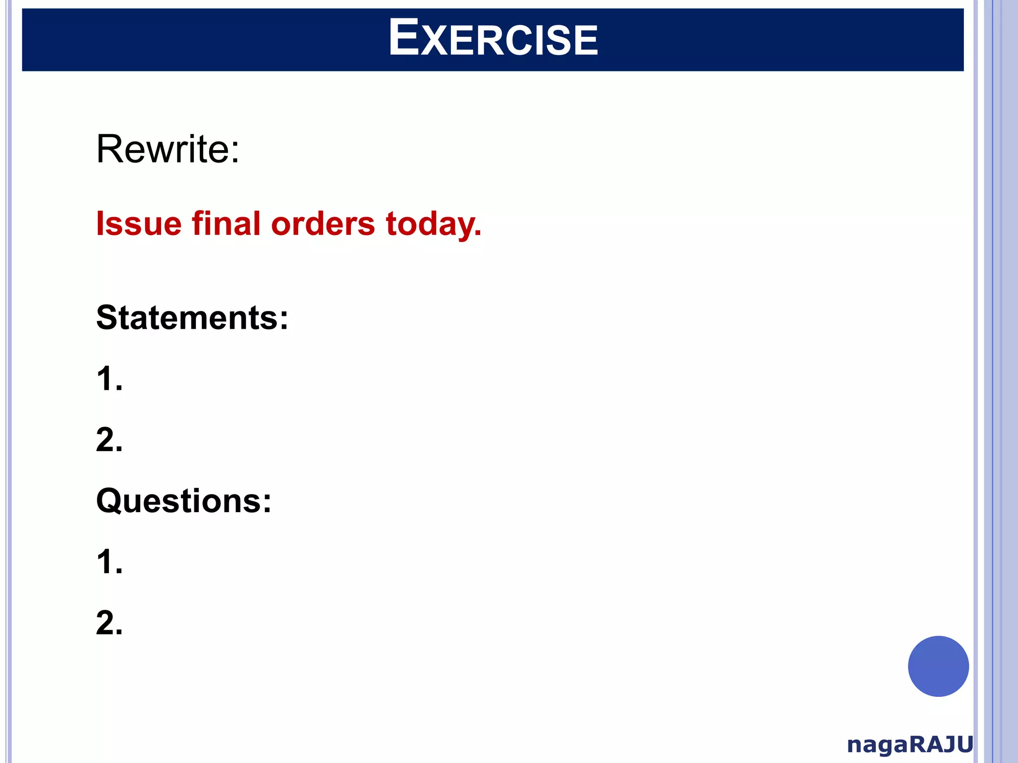 Sentence types | PPT