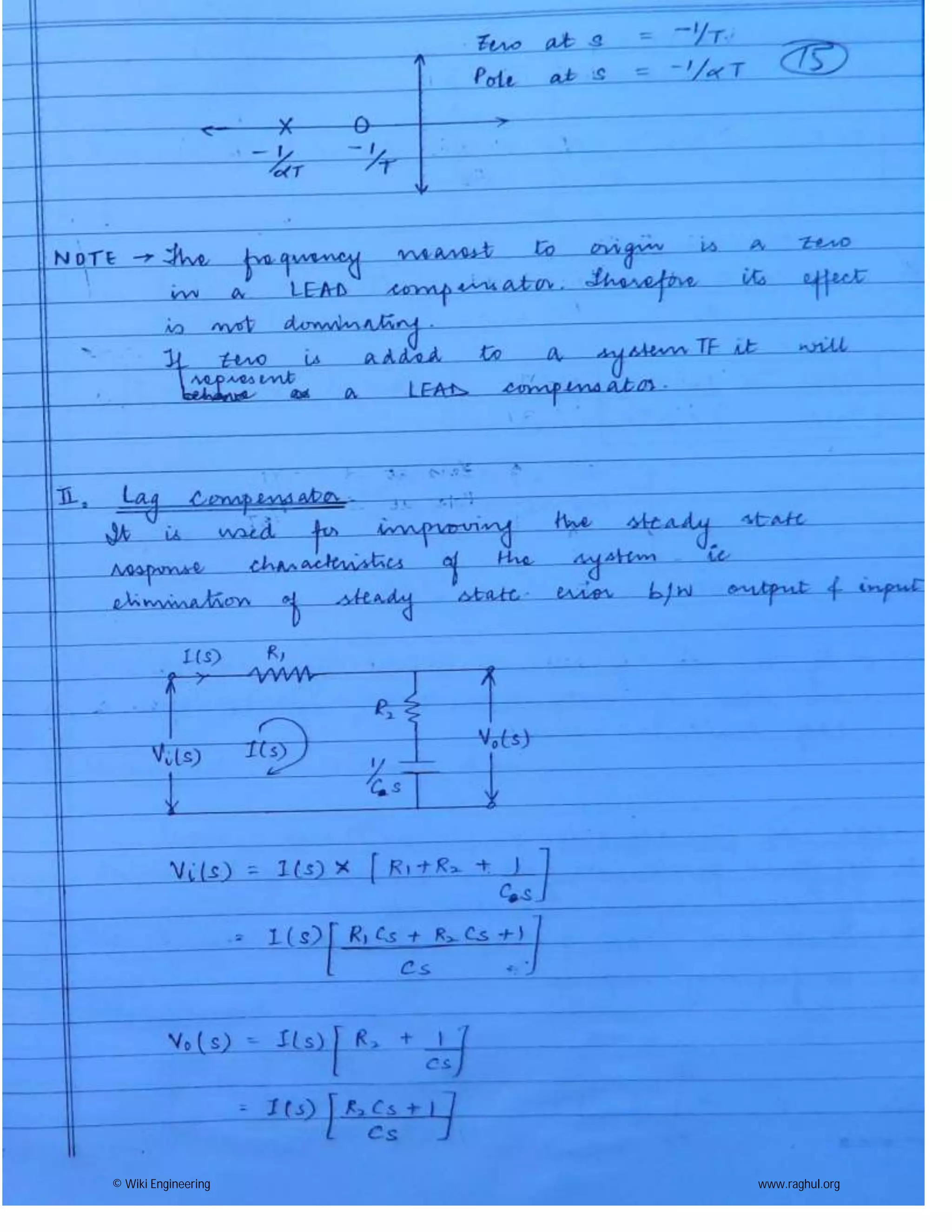 control system made easy hand written notes Gate ECE | PDF