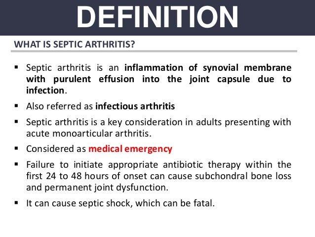 Septic Arthritis