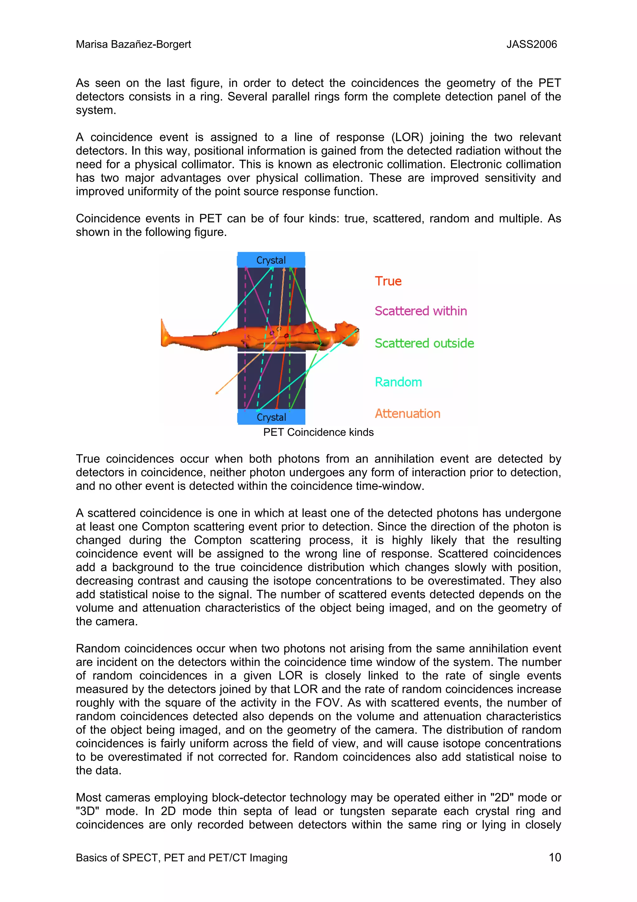 Basics of SPECT, PET and PET/CT imaging | PDF