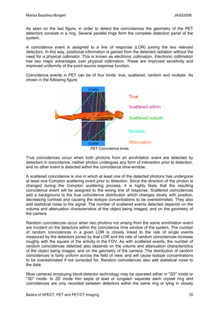 Basics of SPECT, PET and PET/CT imaging | PDF