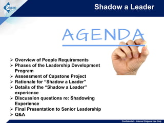 SHADOW A LEADER – AN INNOVATIVE CAPSTONE APPROACH FOR YOUR HIPO ...