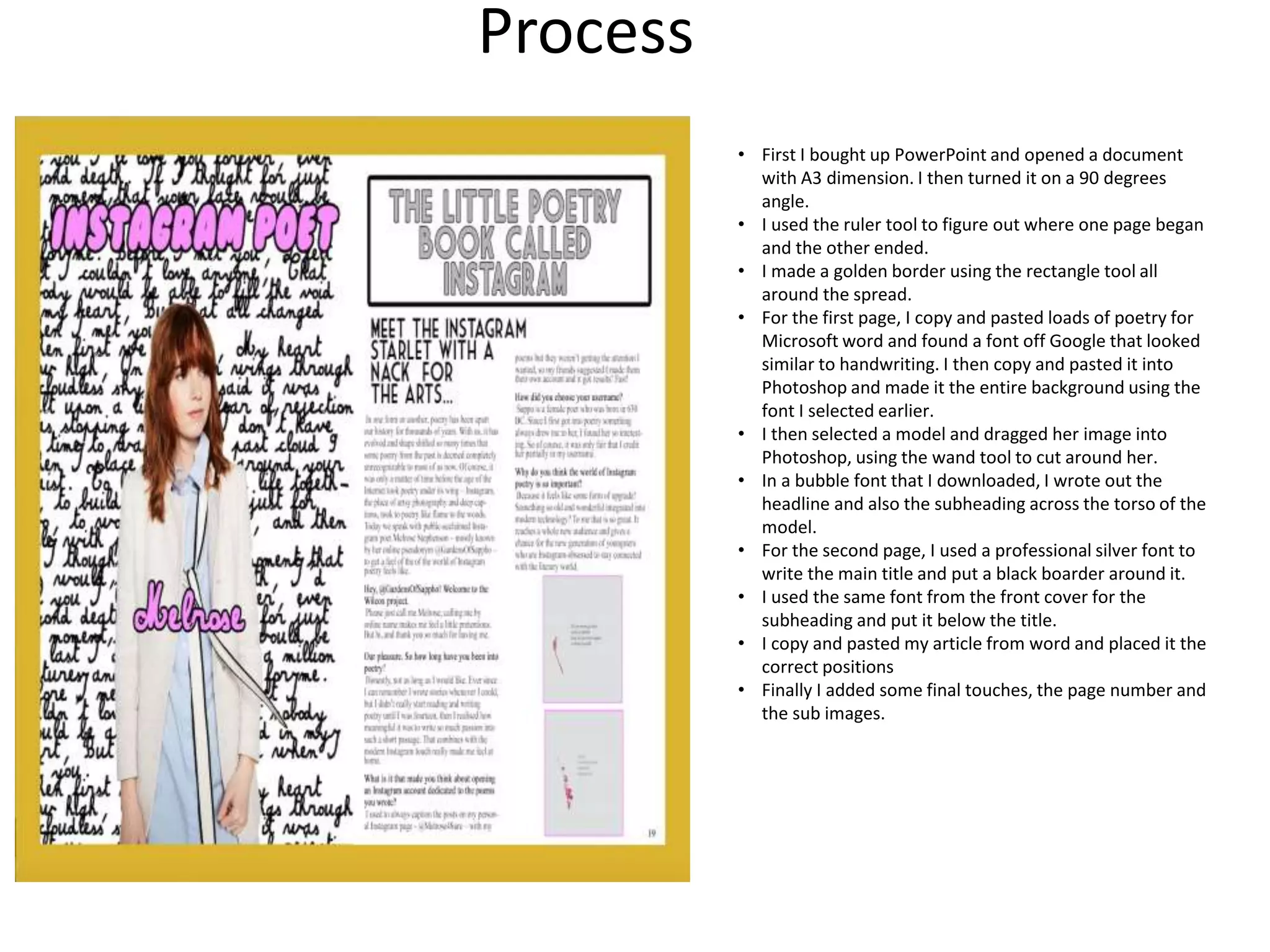 6. production reflection(3) | PPTX | Desktop Publishing | Computer Software and Applications