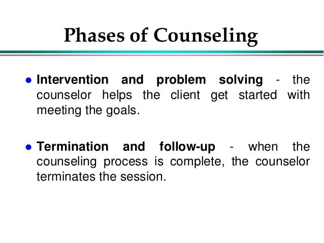 6. counseling and guidance