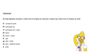 6. smjese tvari | PPTX