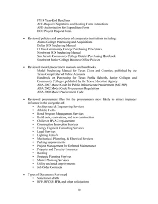 HCC Procurement Examination report | PDF